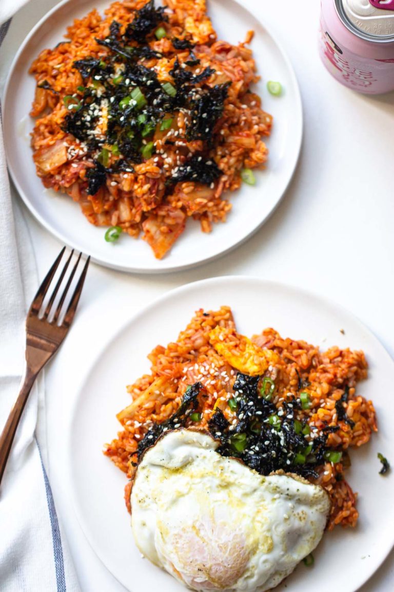 This super simple Korean fried rice can be made in less than 30 minutes.