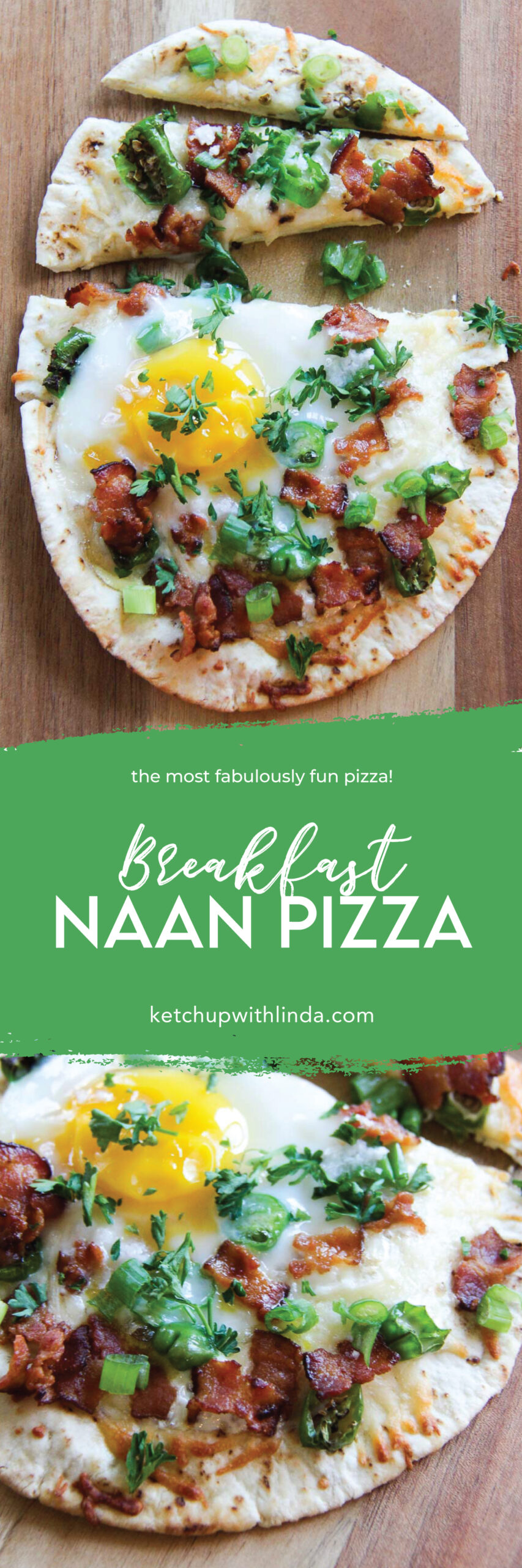 This easy-to-make breakfast naan pizza is a must make!