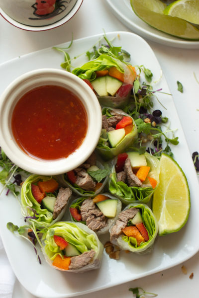 Light and Refreshing Thai Spring Rolls in just 30 minutes.