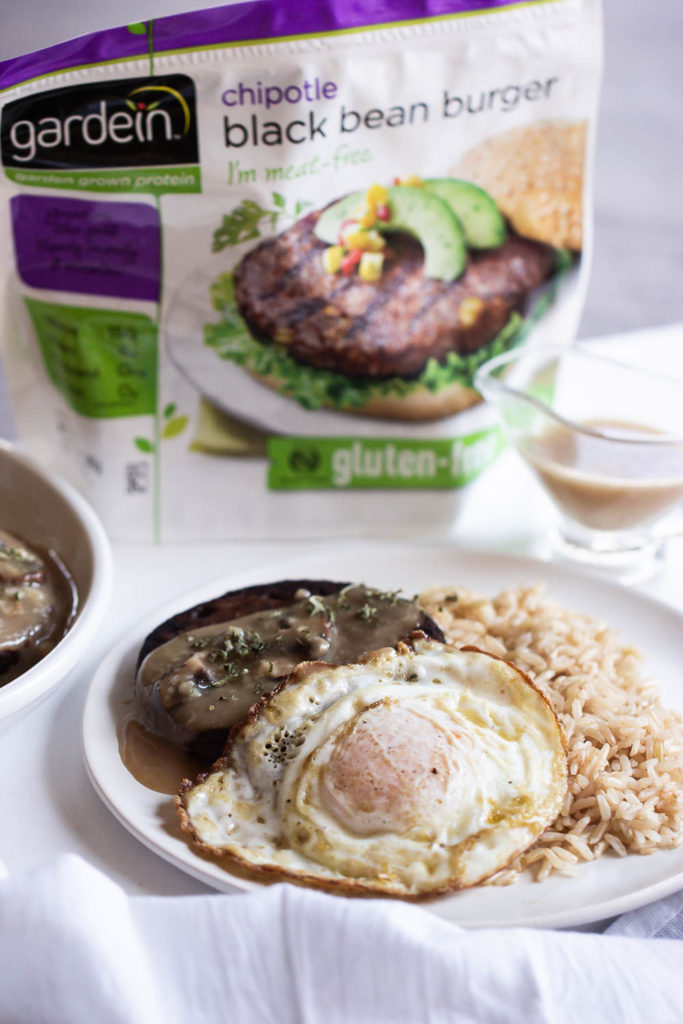Vegetarian Loco Moco - A local Hawaiian favorite in a one-pot method.