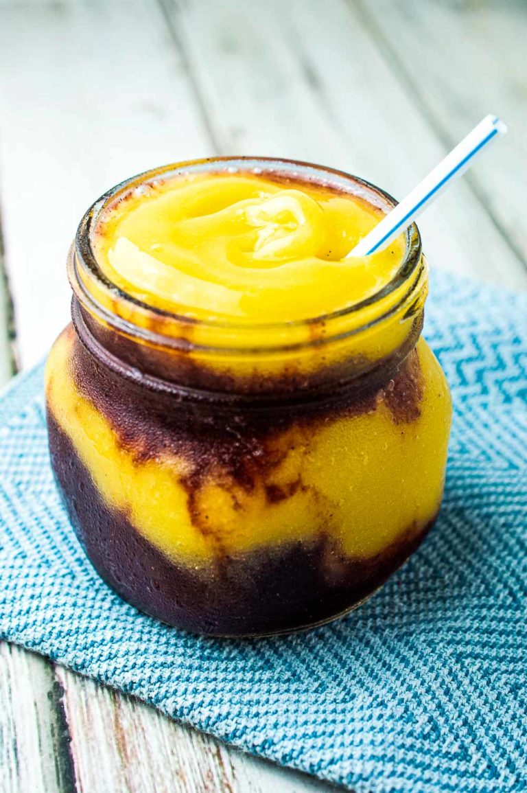 This blueberry peach smoothie is naturally sweetened and tasty