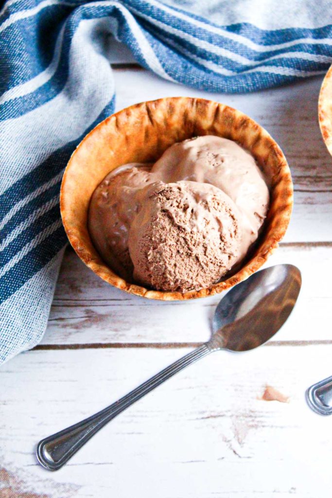 Easy 3 ingredient Chocolate Ice Cream Recipe: No Churn