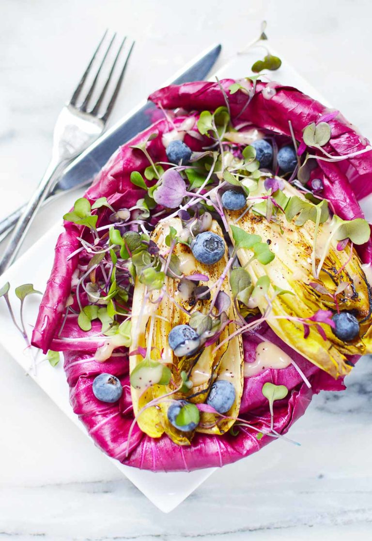 This Radicchio and Endive Salad with Fresh Berries is so delicious!
