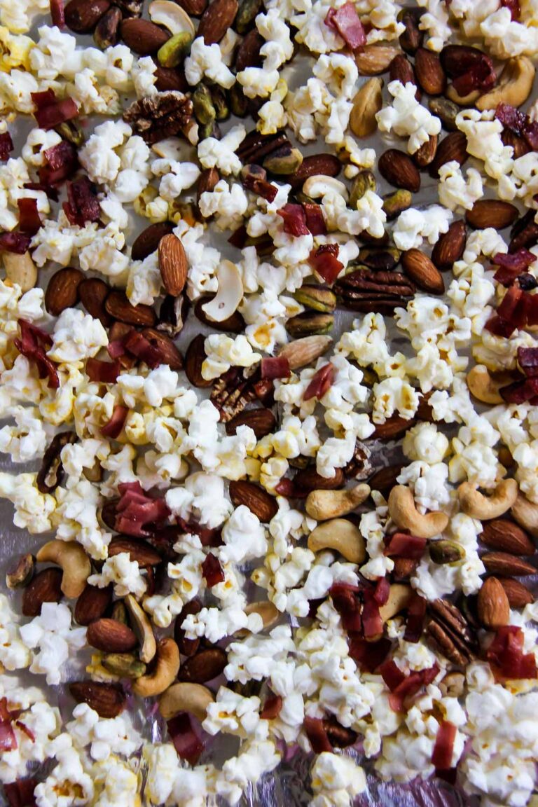 You will love this bacon & mixed nuts caramel corn!