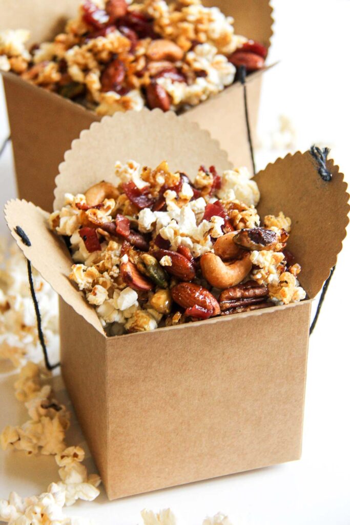 You will love this bacon & mixed nuts caramel corn!