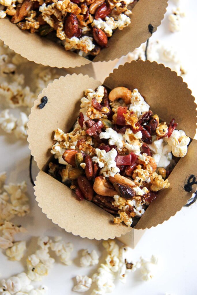 You will love this bacon & mixed nuts caramel corn!