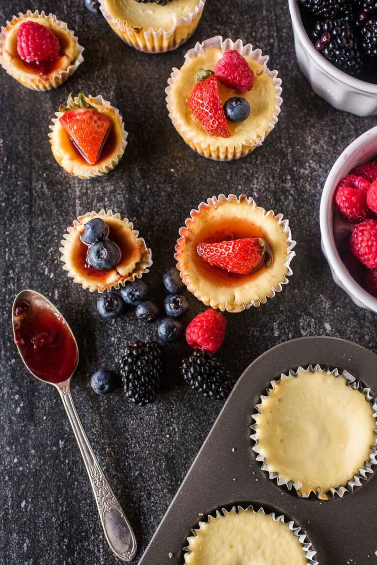 These easy mini cheesecakes are full of flavor and always a favorite!