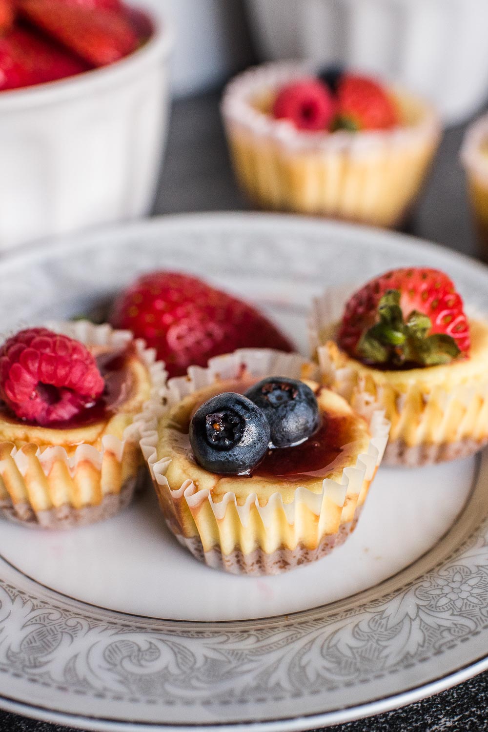 These easy mini cheesecakes are full of flavor and always a favorite!