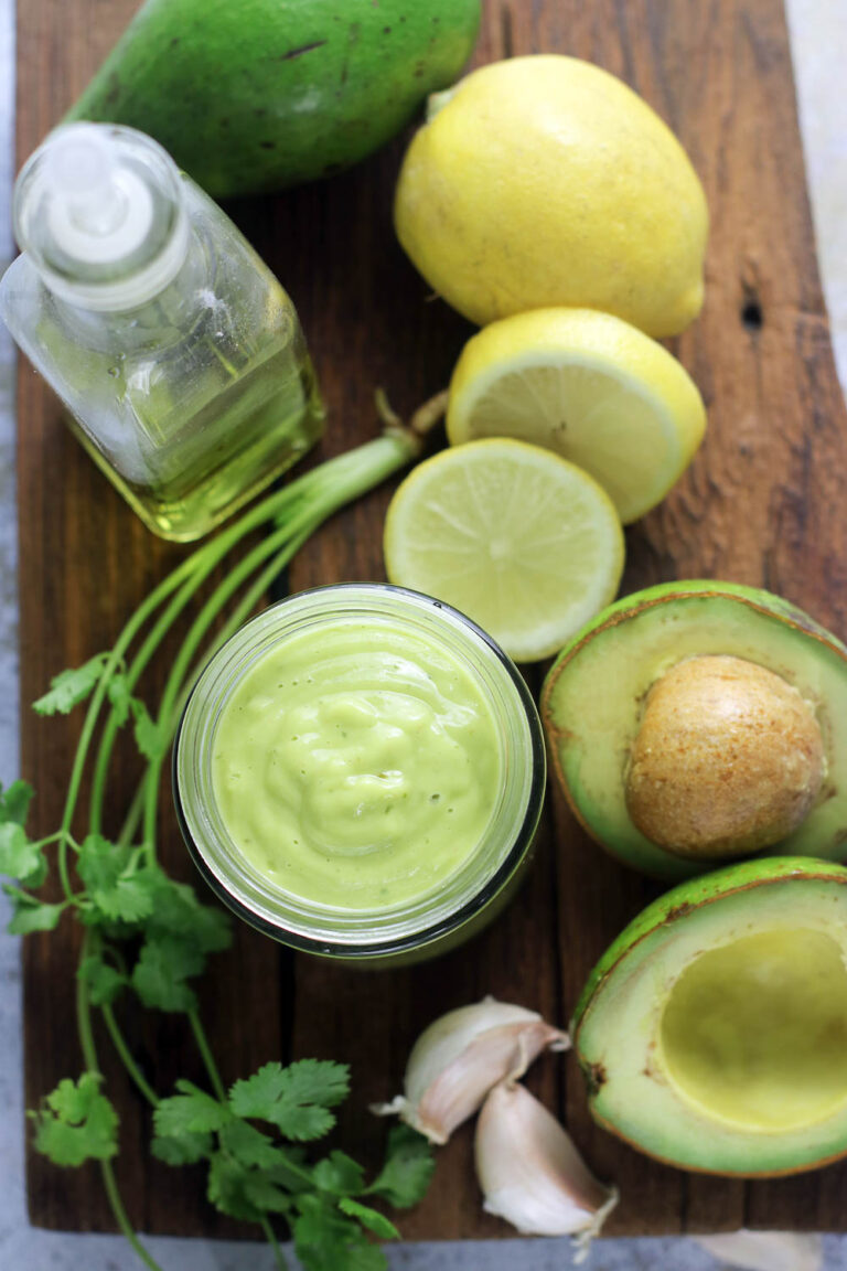This Easy Avocado Cilantro Dressing is bursting with fresh flavors!