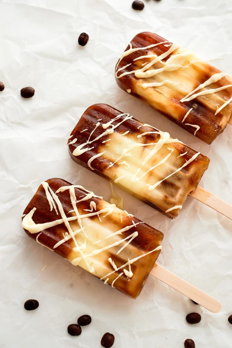 White Chocolate Mocha Popsicles - Ketchup with Linda