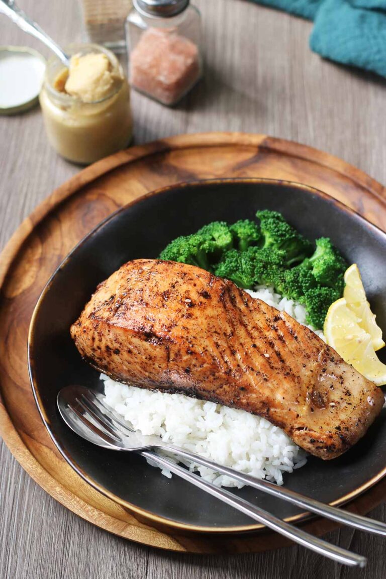 Easy Miso Butter Salmon, luxurious butter with the umami flavor of miso.