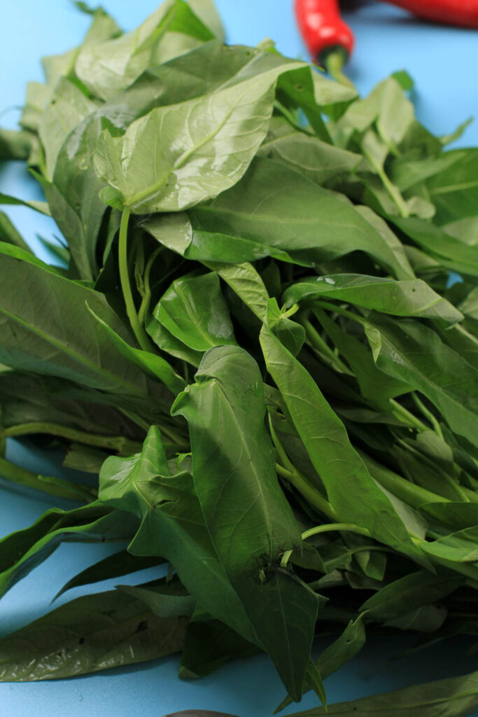 Indonesian plecing kangkung (water spinach salad) is a must-try recipe!