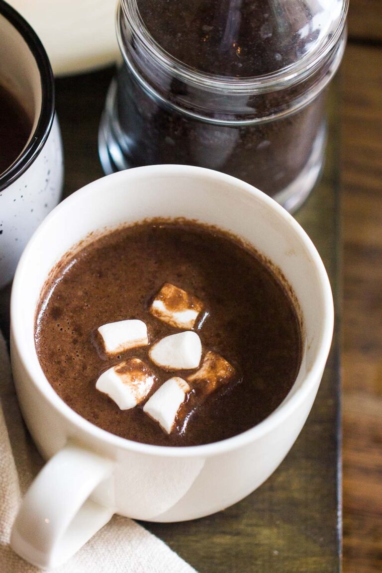This salted miso hot chocolate recipe is chocolaty and easy to prepare