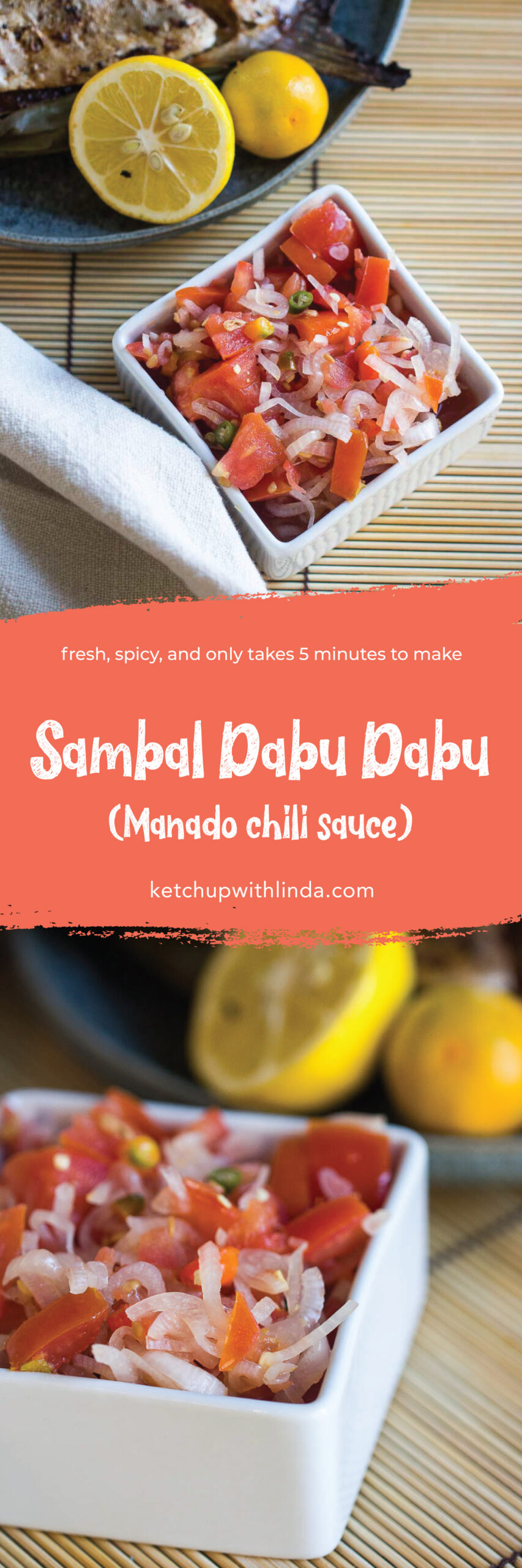5-minutes Sambal Dabu Dabu Manado - fresh, spicy, tasty!