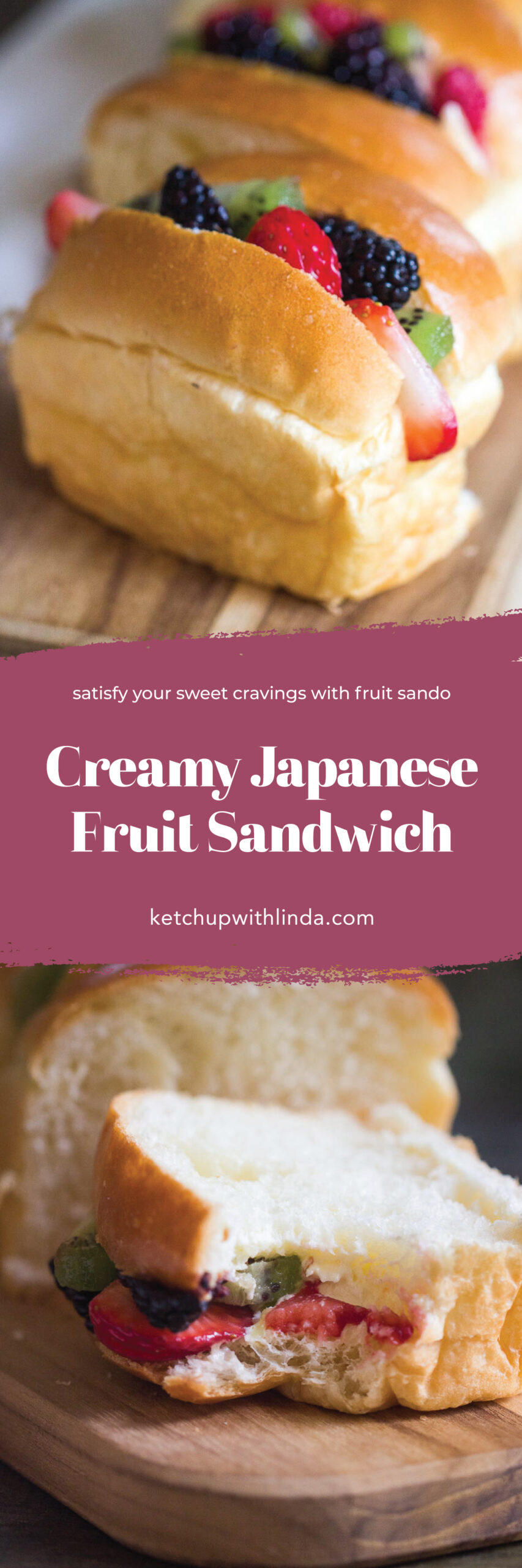 Quick, easy, and creamy Japanese fruit sandwich (fruit sando)