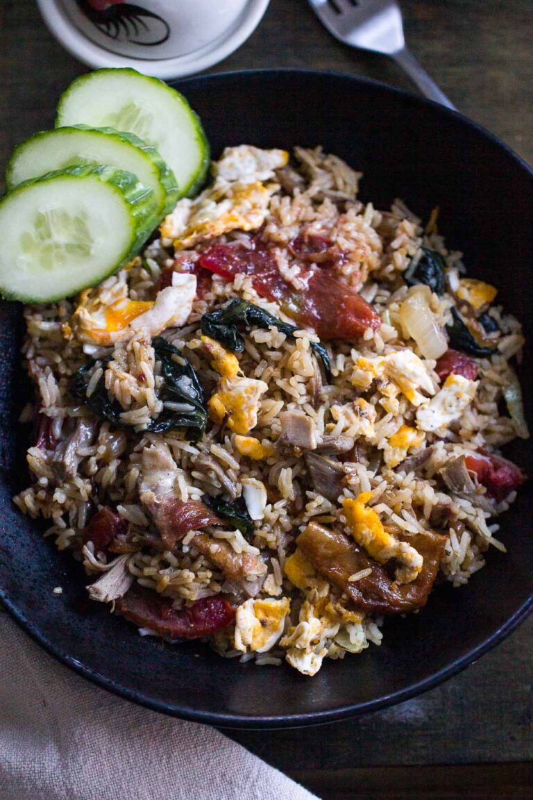 Quick, easy, authentic Thai-style duck fried rice
