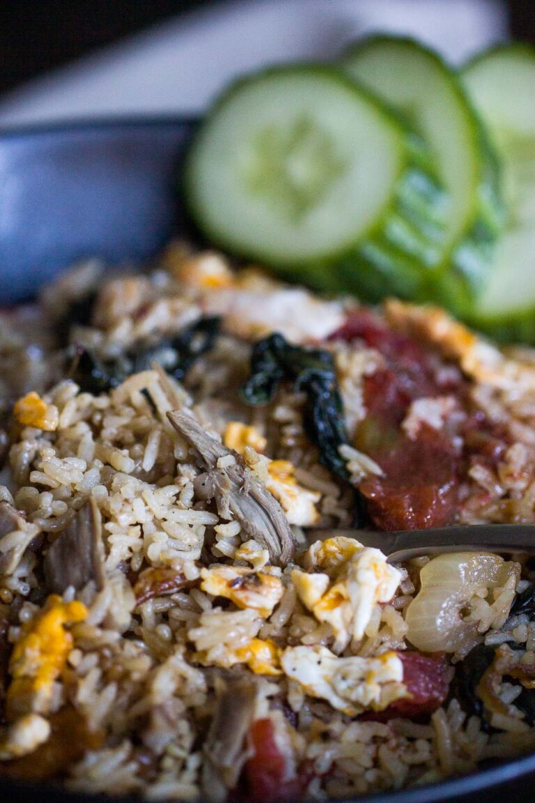 Quick, easy, authentic Thai-style duck fried rice