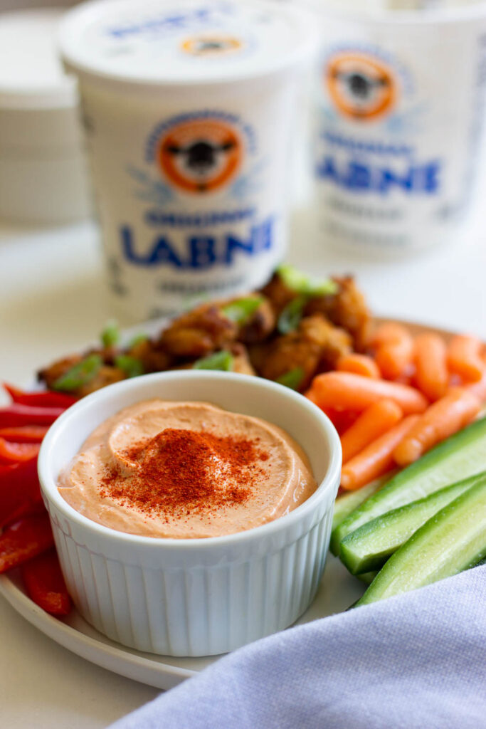 It only takes five minutes to make this gochujang labnne dip