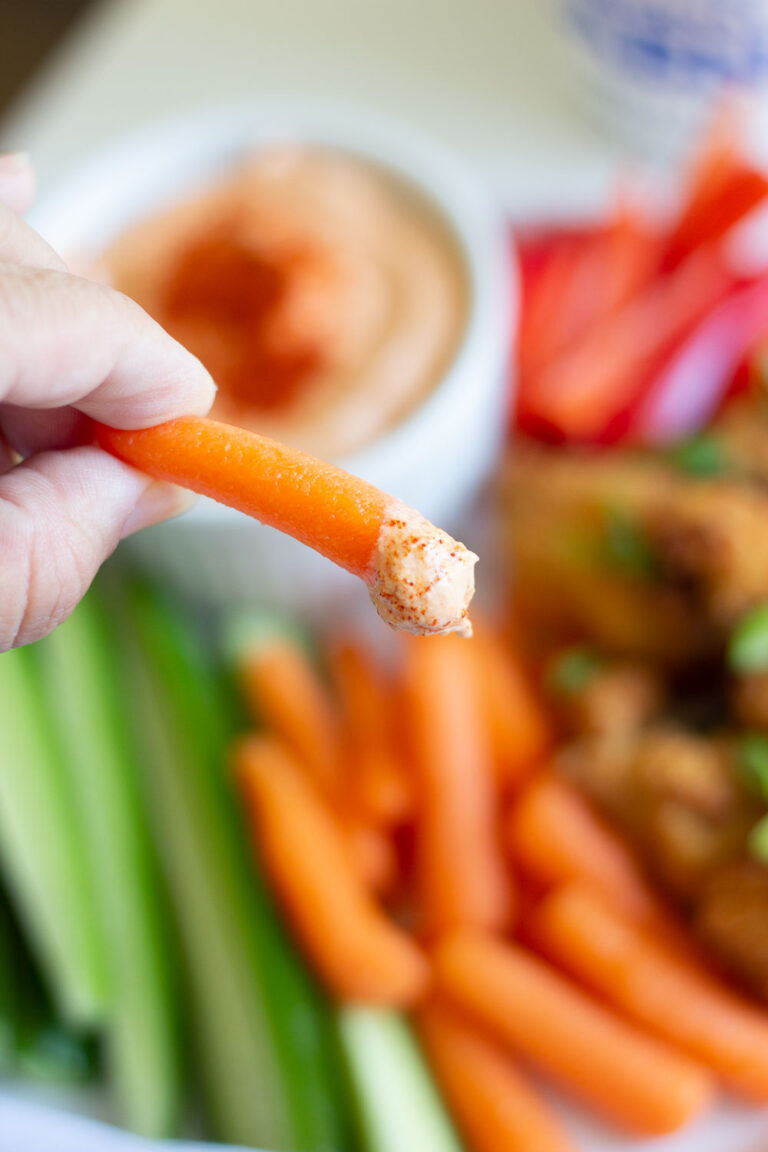 It only takes five minutes to make this gochujang labnne dip