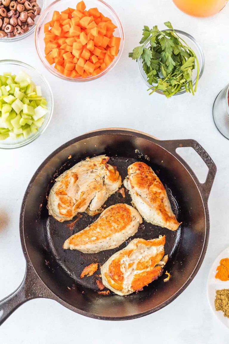 Hearty flavors come together in this Moroccan shredded chicken