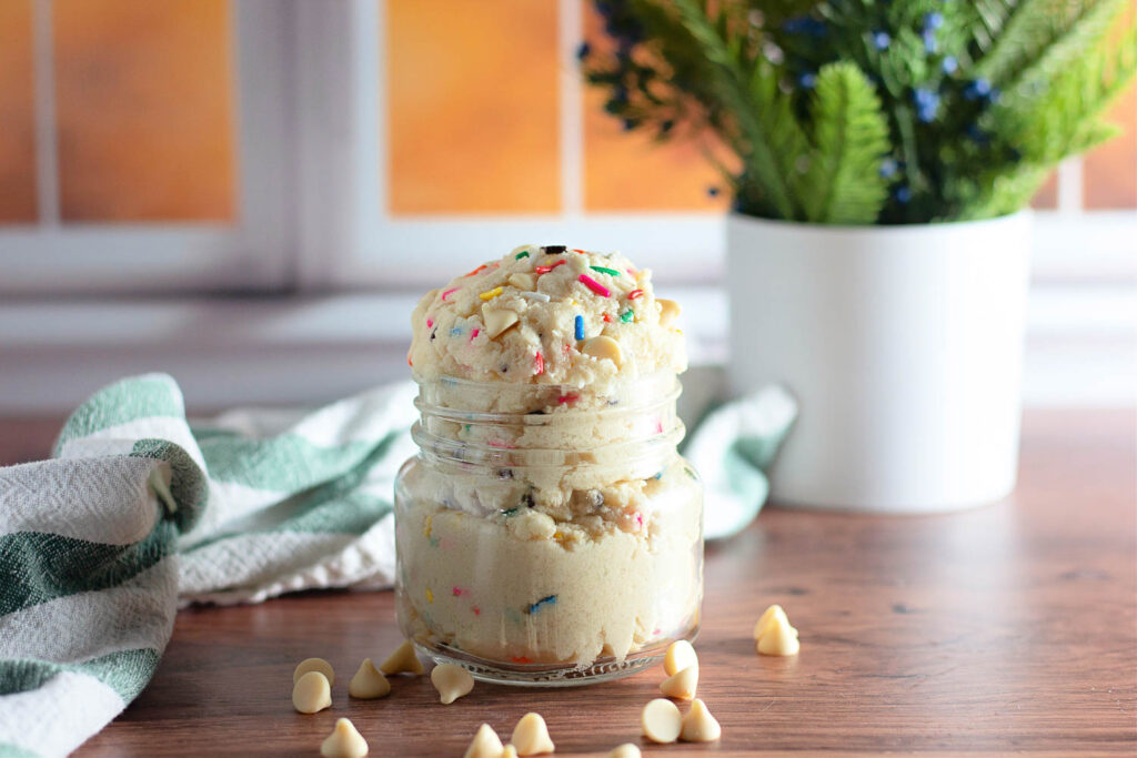 This Edible Cookie Dough can be enjoyed right from the bowl